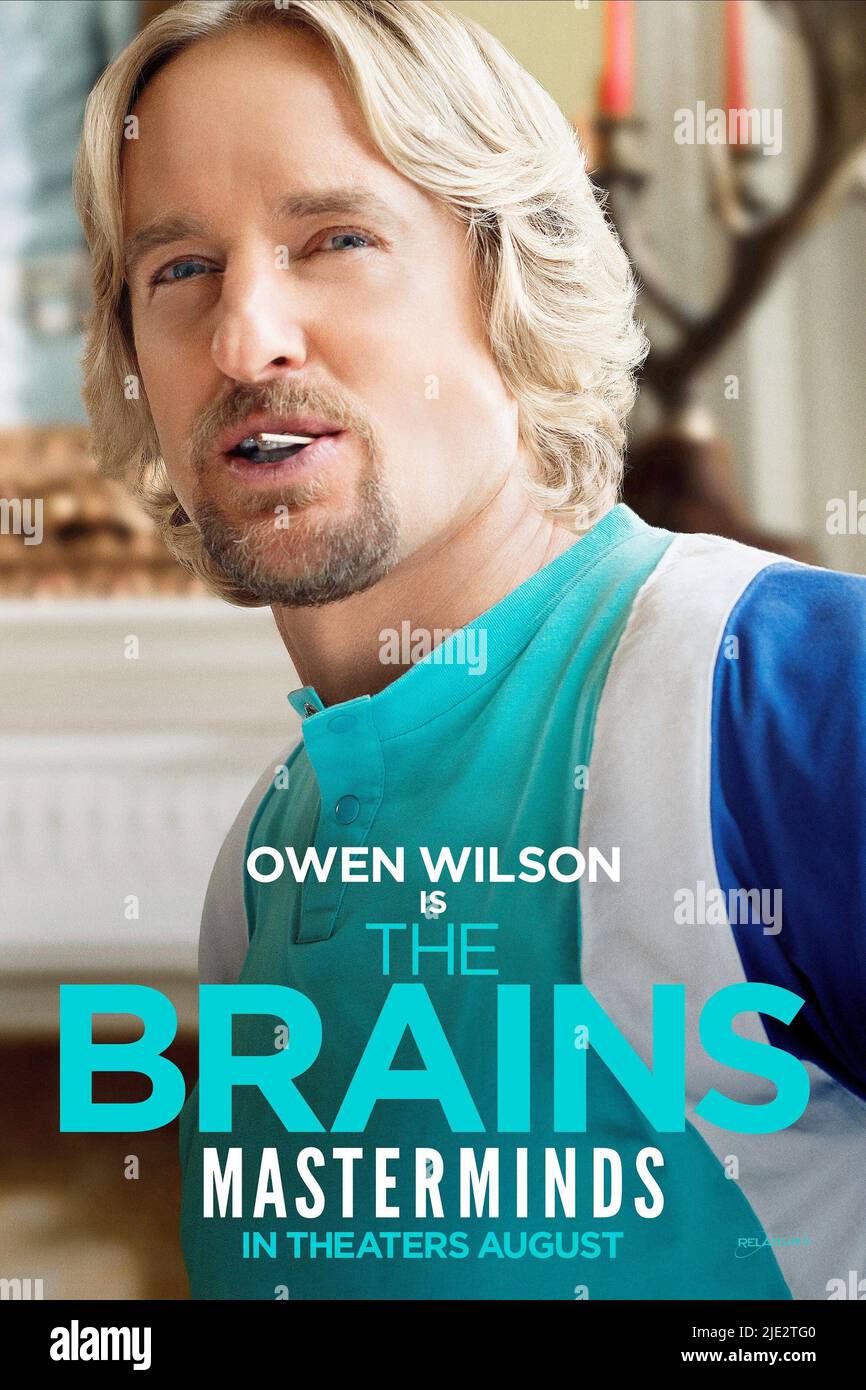 OWEN WILSON POSTER, MASTERMINDS, 2015 Stock Photo - Alamy