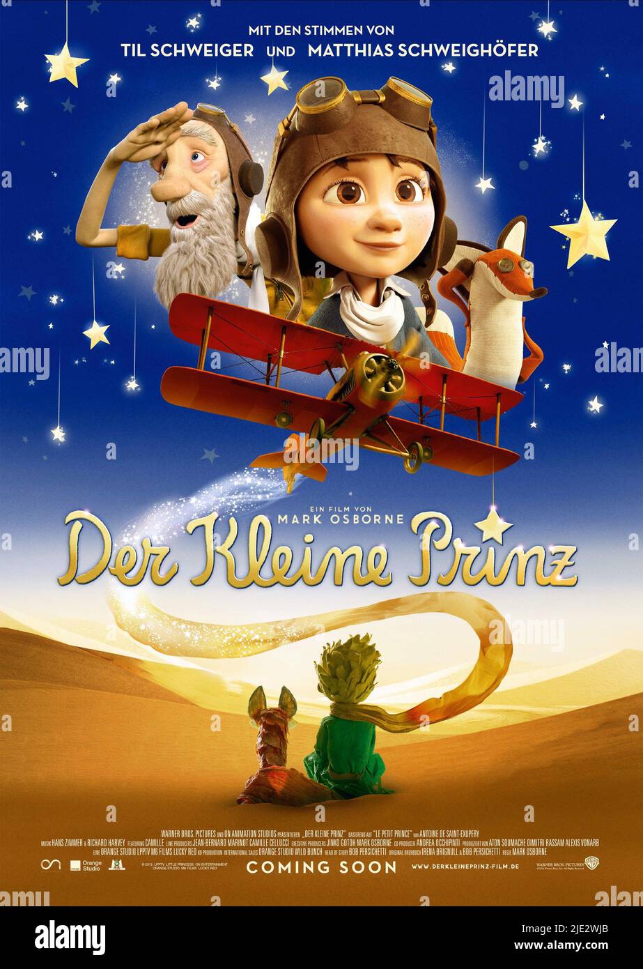 THE AVIATOR, THE LITTLE GIRL POSTER, THE LITTLE PRINCE, 2015 Stock ...