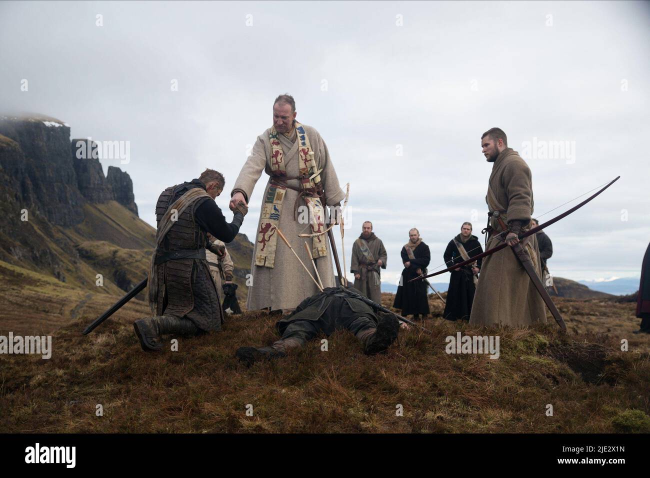 MICHAEL FASSBENDER, DAVID THEWLIS, JACK REYNOR, MACBETH, 2015 Stock ...