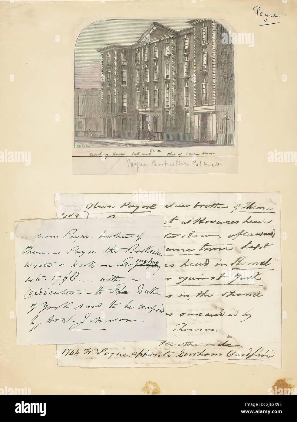 Schomberg House at London, Numbered middle below: No. 62., print maker ...