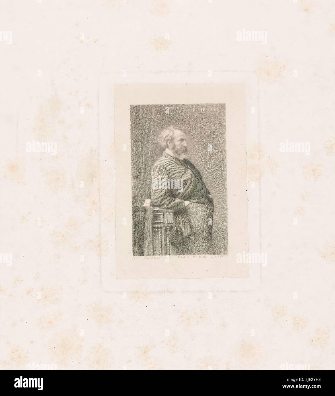 Portrait of Pierre-Jules Hetzel, Portrait of French writer and ...