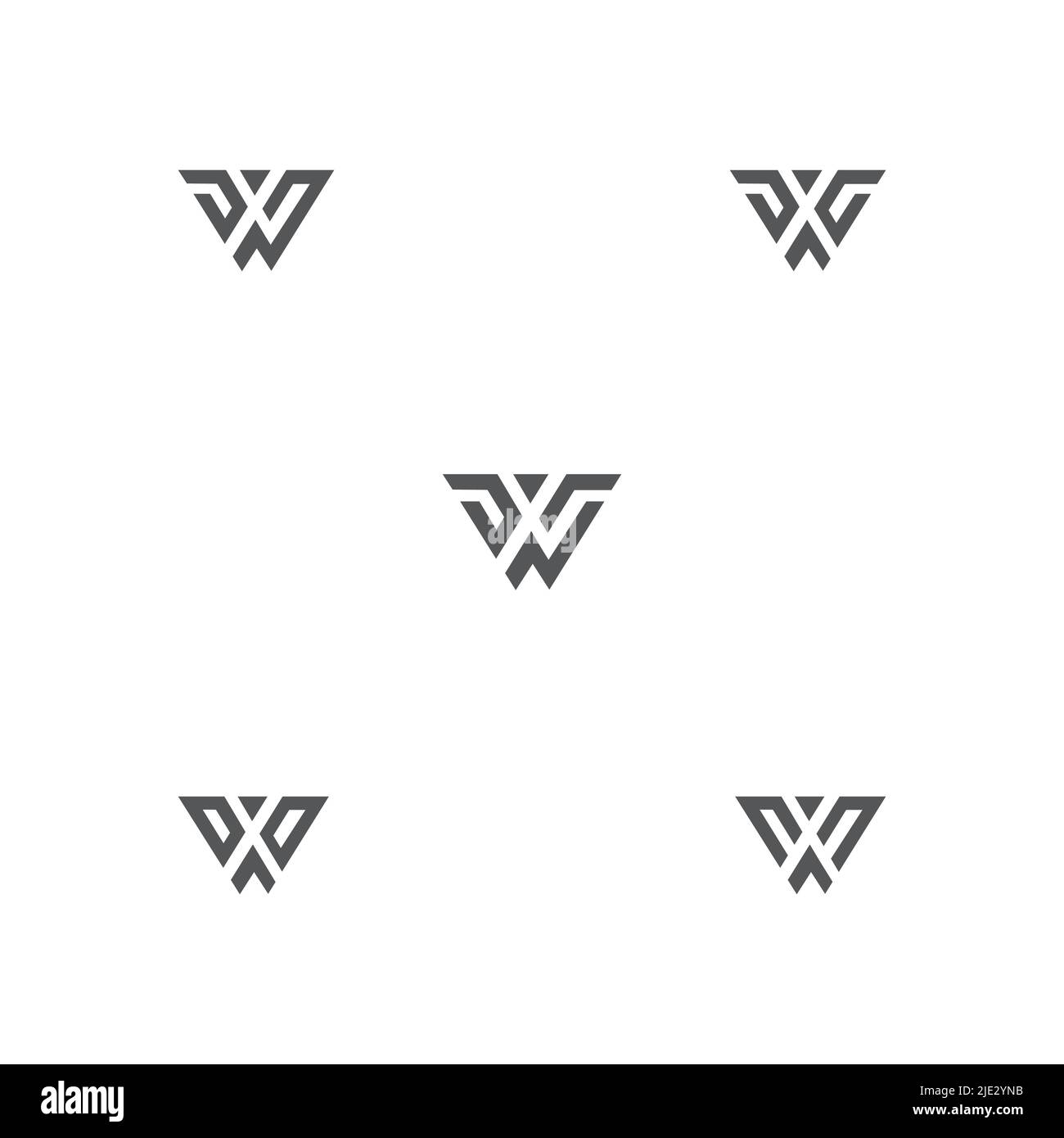 Alphabet letters Initials Monogram logo XW, WX, X and W Stock Vector ...