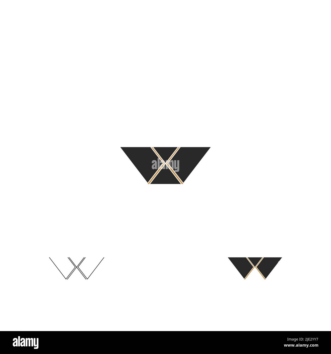 Alphabet letters Initials Monogram logo XW, WX, X and W Stock Vector ...