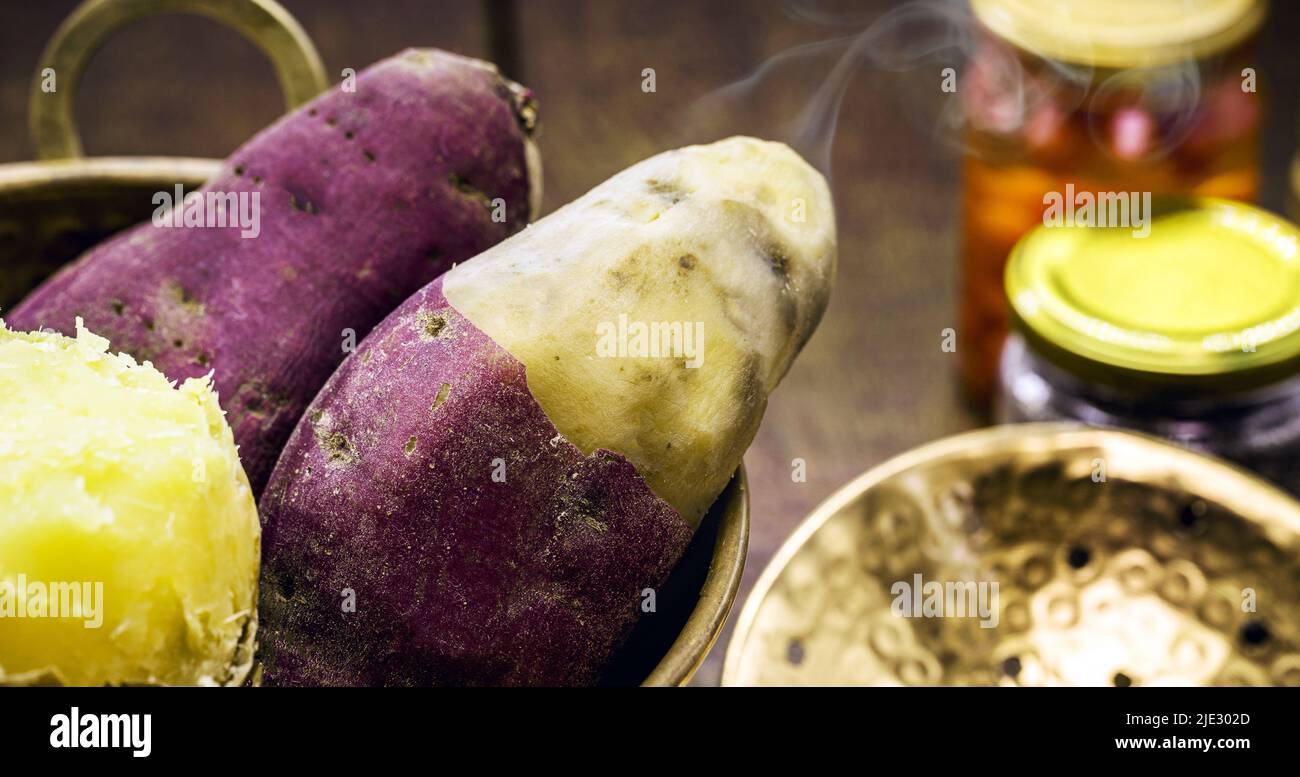 Brazilian sweet potato, tuber from Latin America used as an ingredient ...