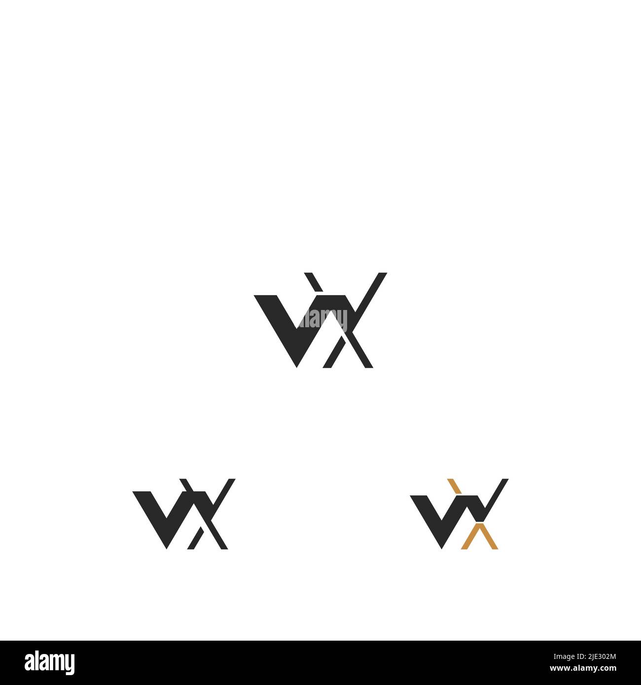 Alphabet letters Initials Monogram logo XW, WX, X and W Stock Vector ...