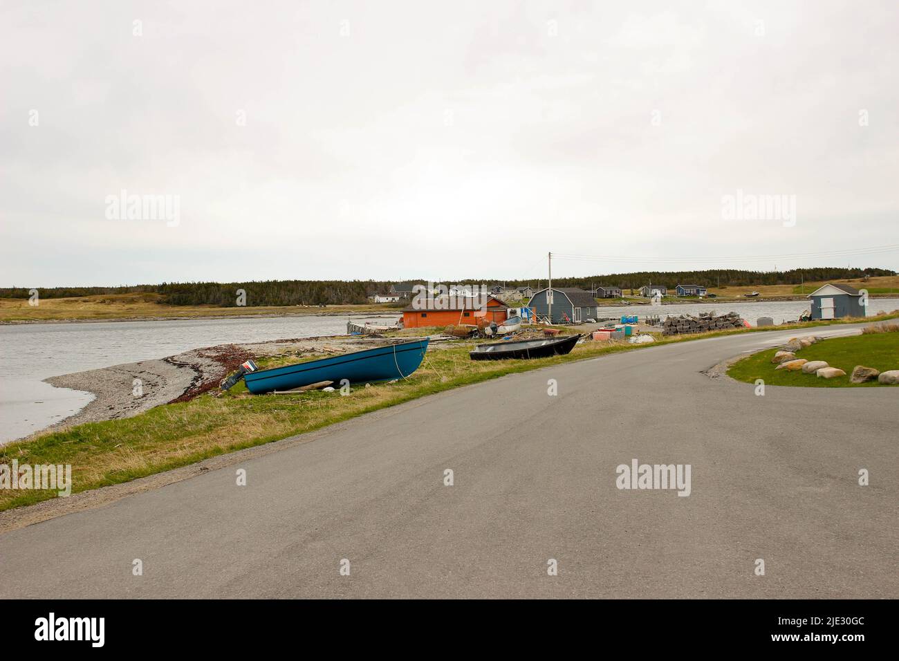 The small village known as Port Au Choix in Newfoundland Stock Photo ...