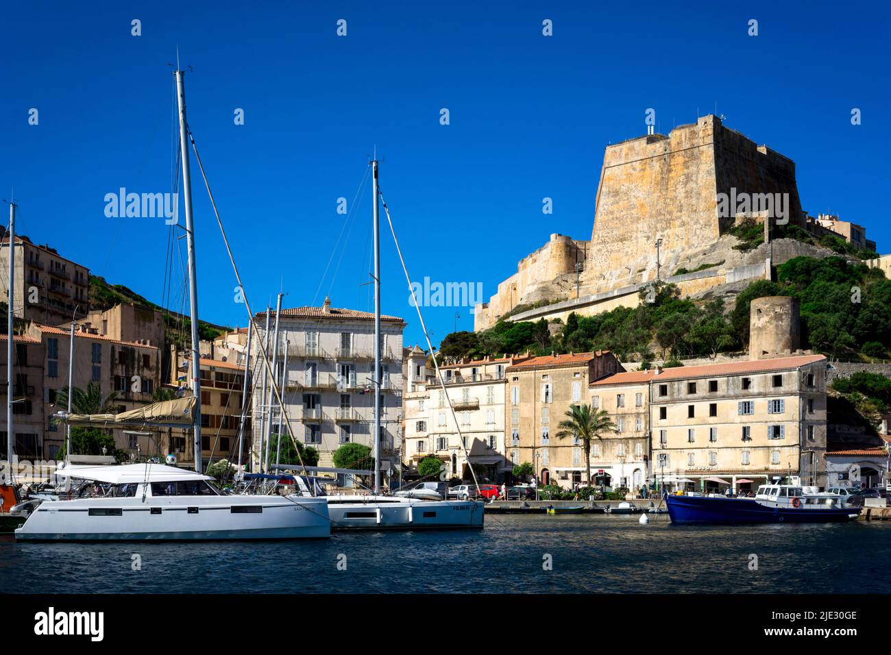 The marina in Bonifacio/Corsica France Stock Photo - Alamy