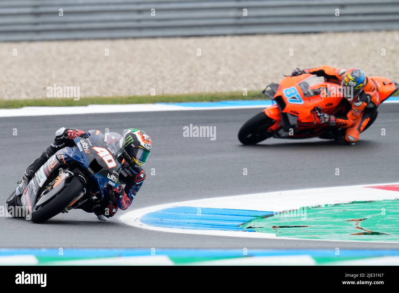 ASSEN, NETHERLANDS - JUNE 24: Darryn Binder of WithU Yamaha RNF MotoGP ...