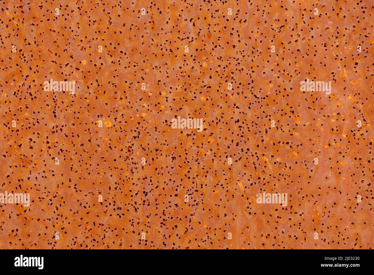 Bright orange grunge worn rusty metal texture background. Old oxidized ...