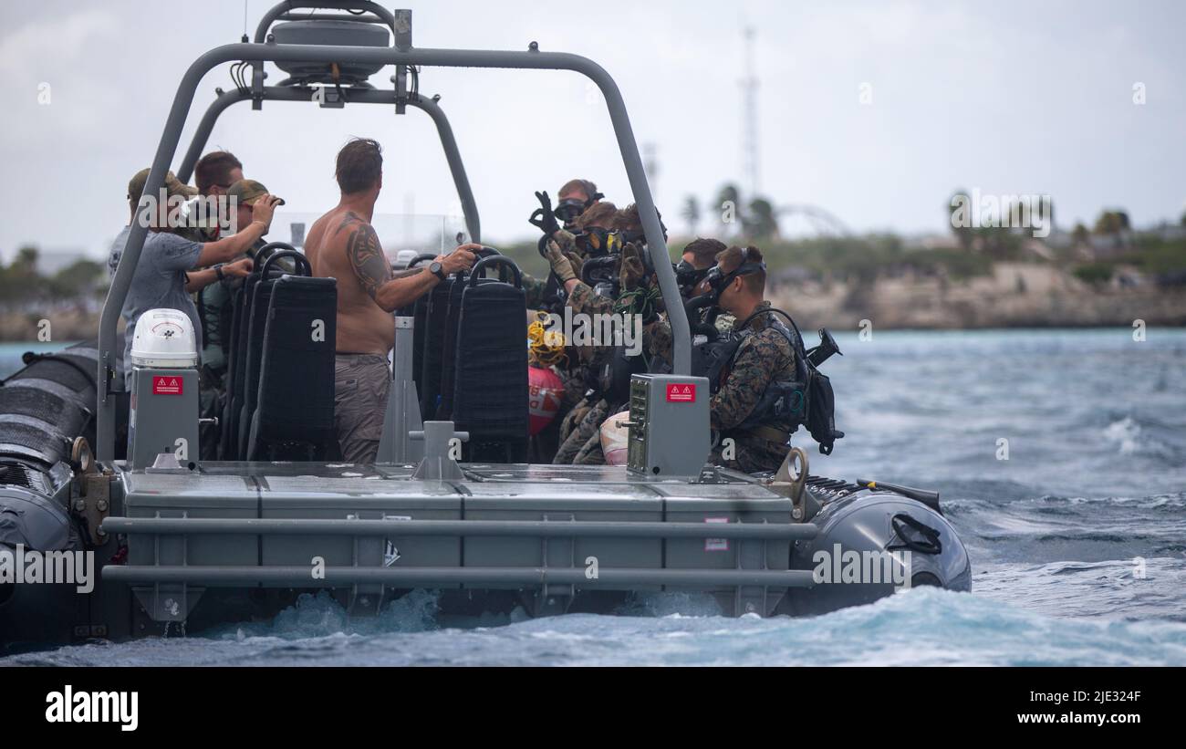 U.S. Marines with 2d Reconnaissance Battalion, 2d Marine Division ...