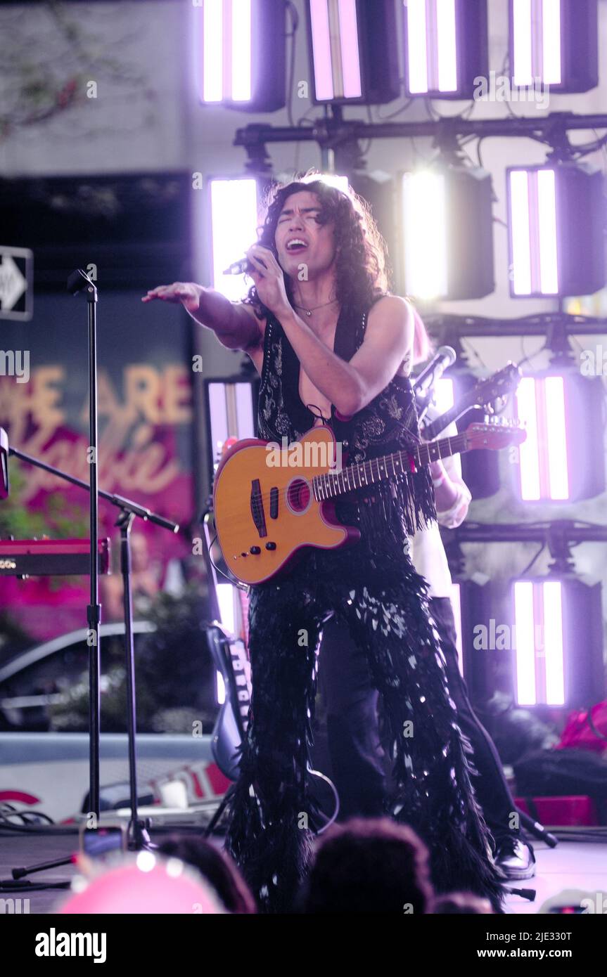 Conan Gray performs on the 'Today' TV Show at Rockerfeller Center in ...