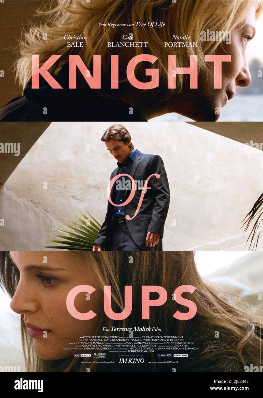 CATE BLANCHETT, CHRISTIAN BALE, NATALIE PORTMAN POSTER, KNIGHT OF CUPS ...