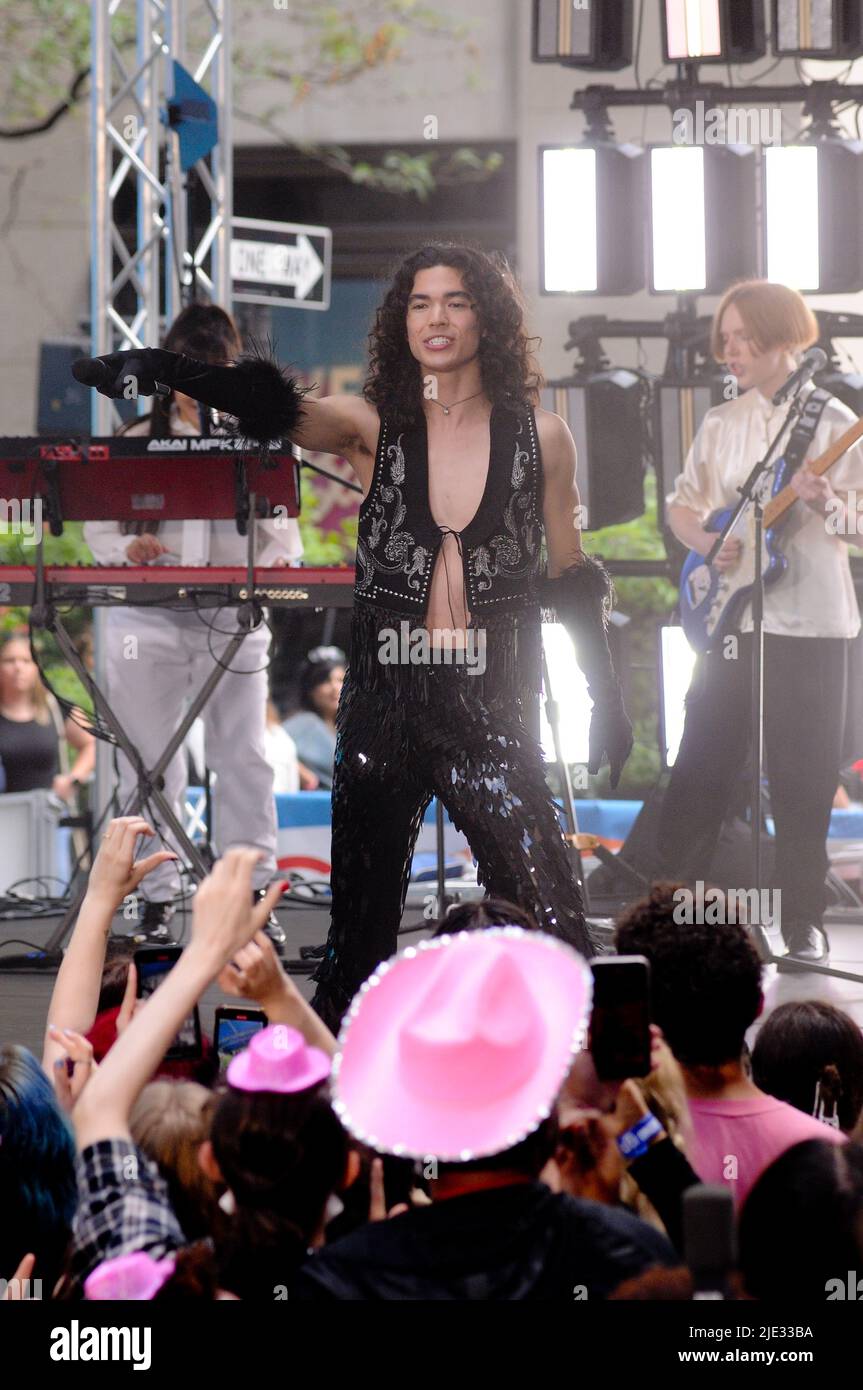 Conan Gray performs on the 'Today' TV Show at Rockerfeller Center in ...