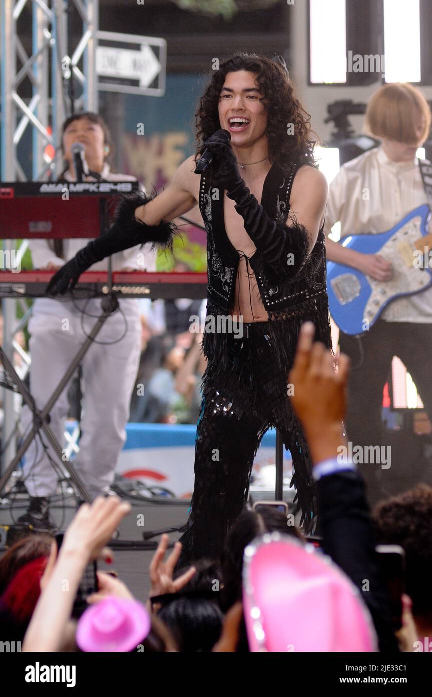 Conan Gray performs on the 'Today' TV Show at Rockerfeller Center in ...