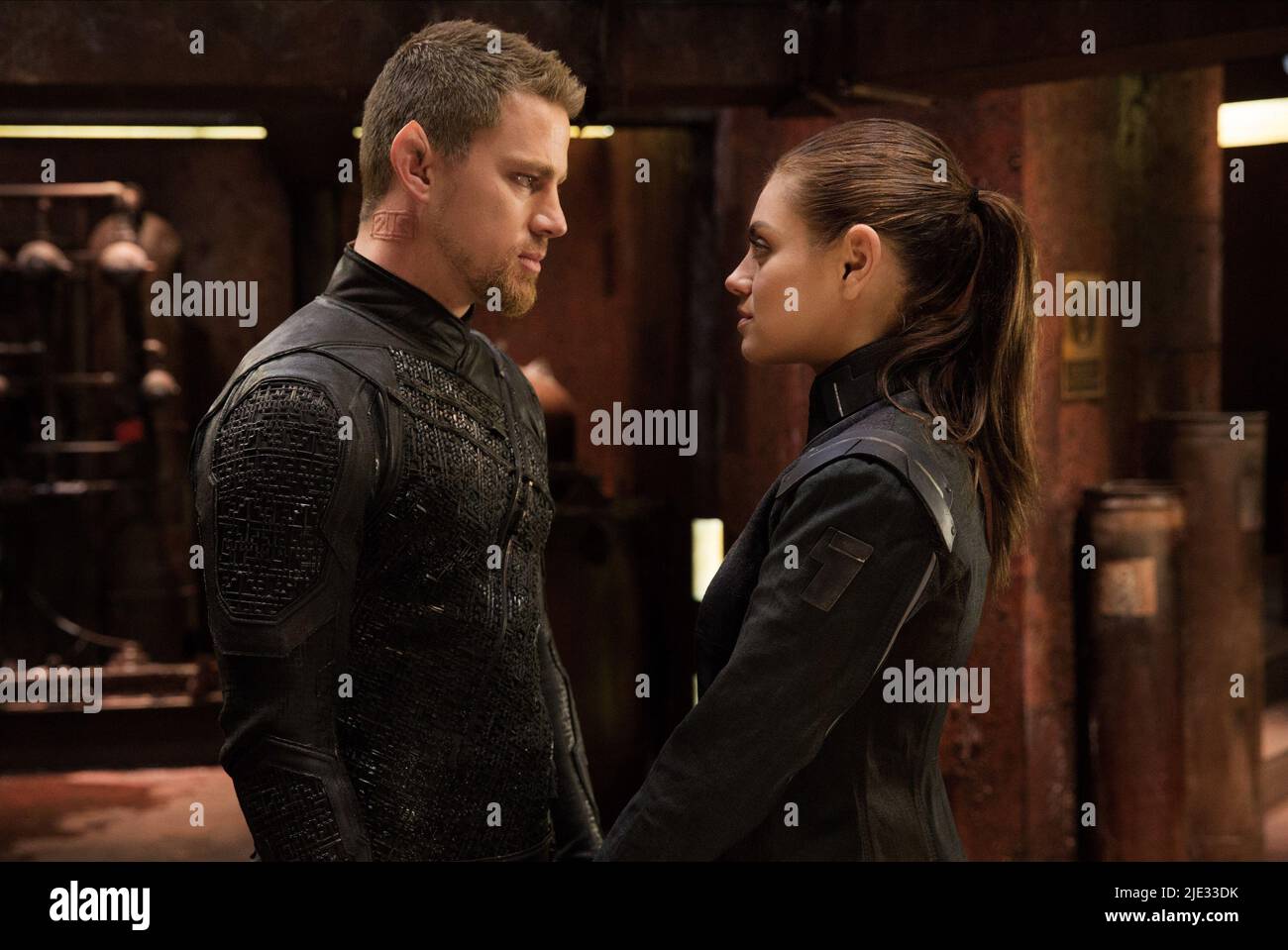 CHANNING TATUM, MILA KUNIS, JUPITER ASCENDING, 2015 Stock Photo - Alamy