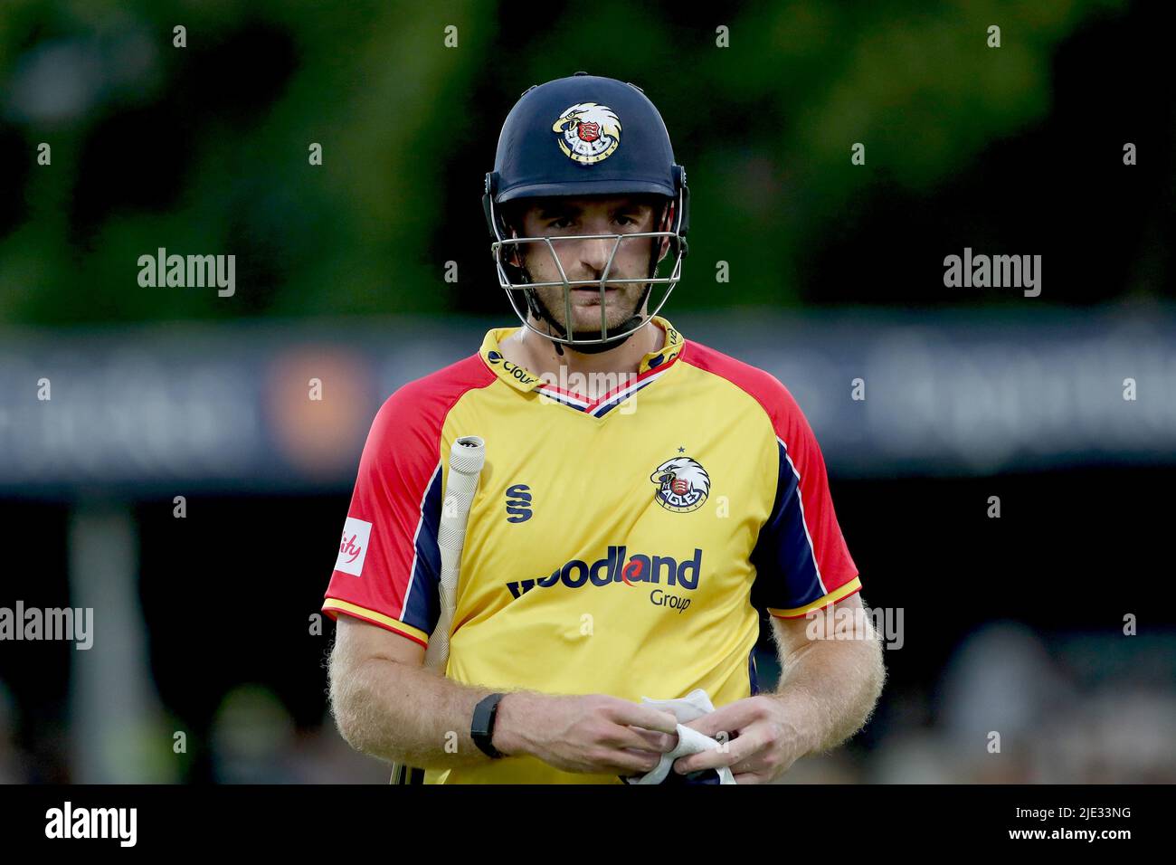 Paul Walter of Essex leaves the field having been dismissed during ...
