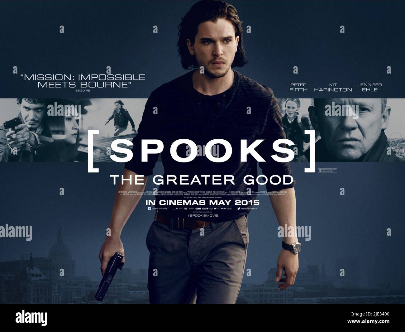 KIT HARINGTON POSTER, SPOOKS: THE GREATER GOOD, 2015 Stock Photo - Alamy