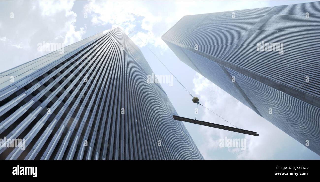 Girder hoisted up twin towers hi-res stock photography and images - Alamy
