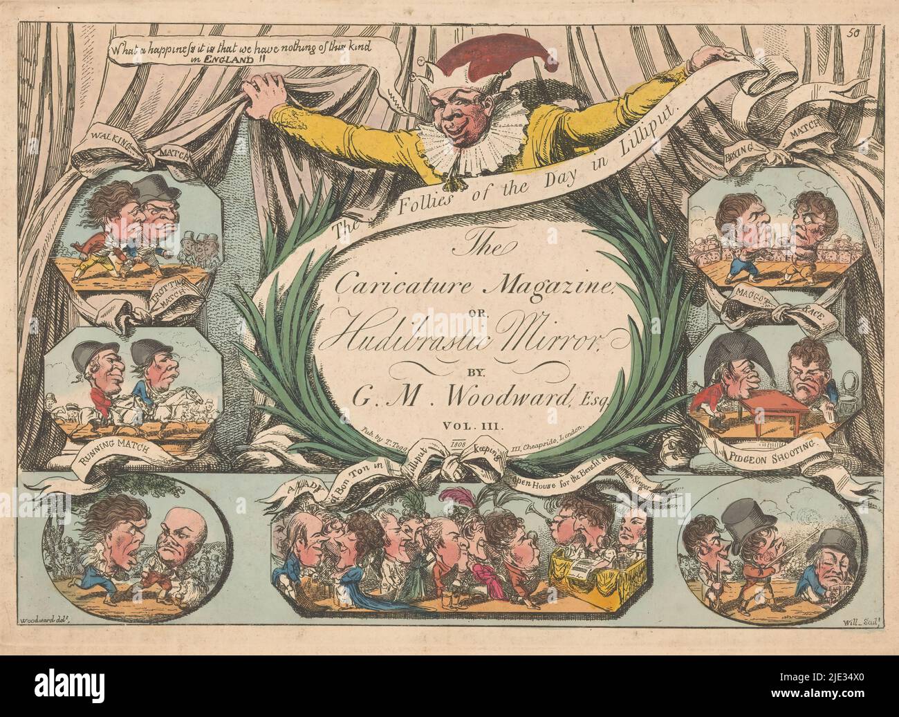 Seven caricature scenes hi-res stock photography and images - Alamy