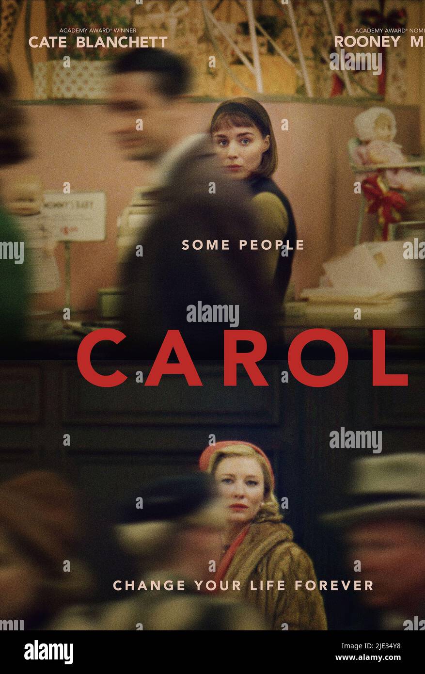 ROONEY MARA, CATE BLANCHETT POSTER, CAROL, 2015 Stock Photo - Alamy