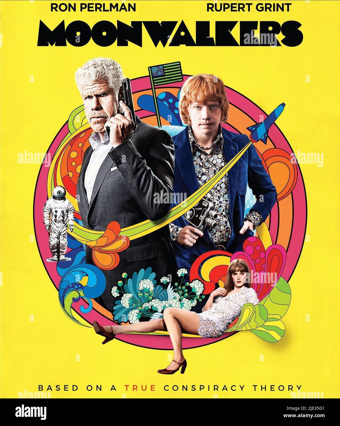 RON PERLMAN, RUPERT GRINT POSTER, MOONWALKERS, 2015 Stock Photo - Alamy