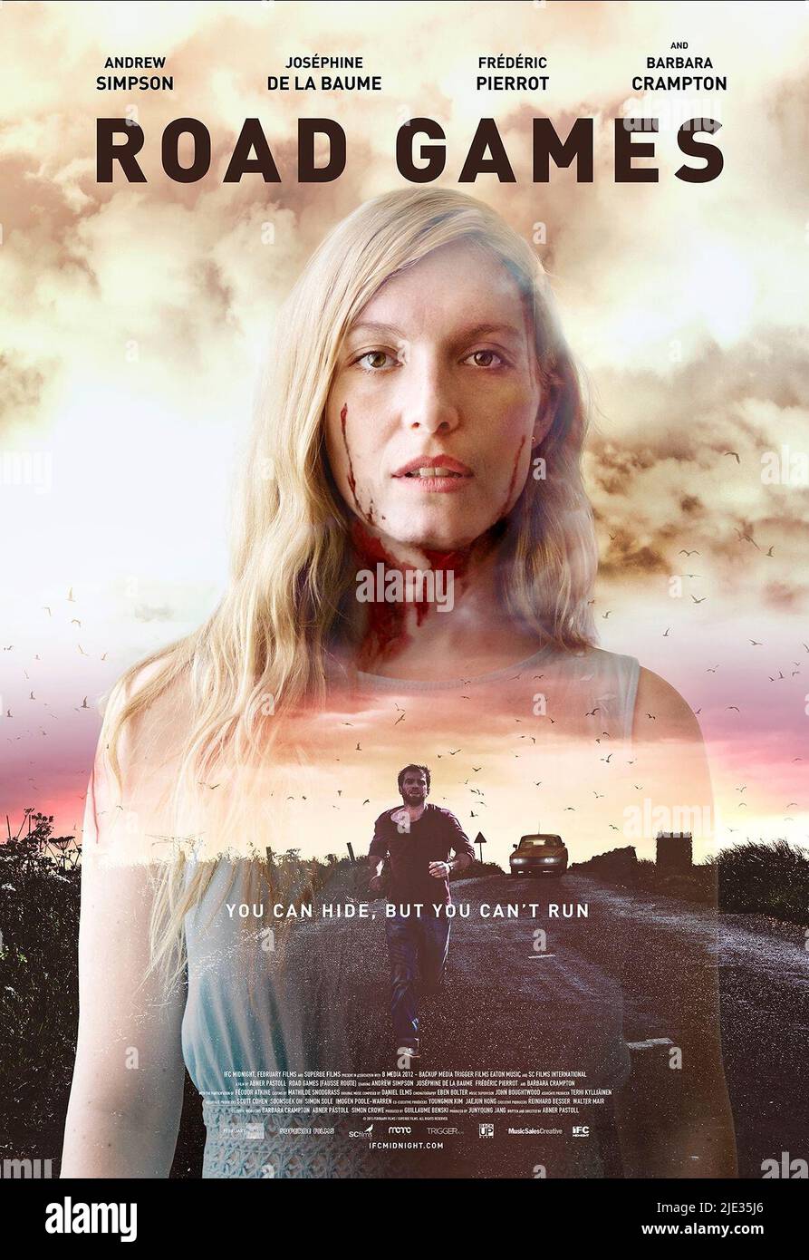 JOSEPHINE DE LA BAUME POSTER, ROAD GAMES, 2015 Stock Photo - Alamy