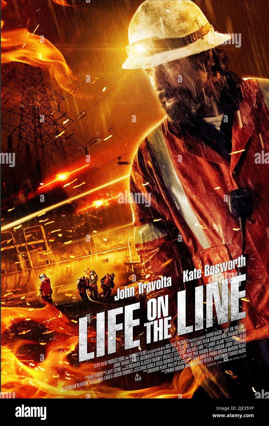JOHN TRAVOLTA POSTER, LIFE ON THE LINE, 2015 Stock Photo - Alamy