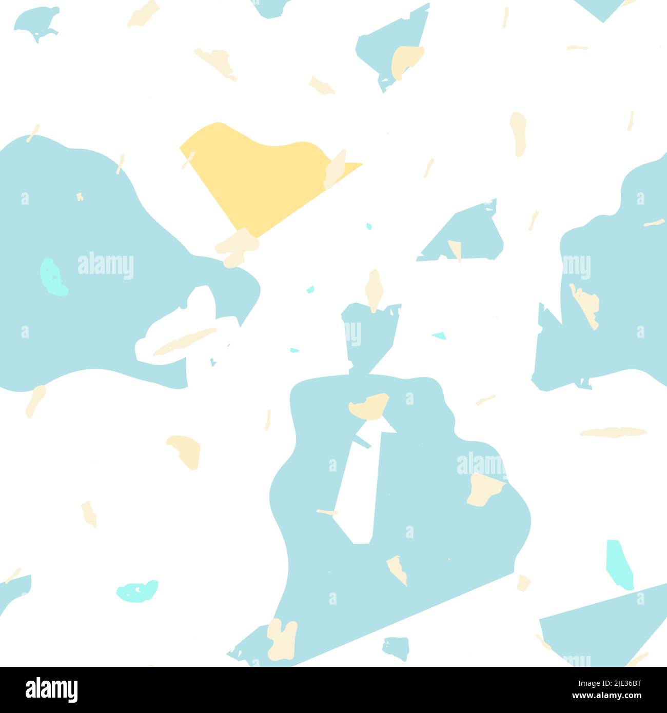 Terrazzo seamless pattern. Blue classic flooring texture. Terrazzo ...