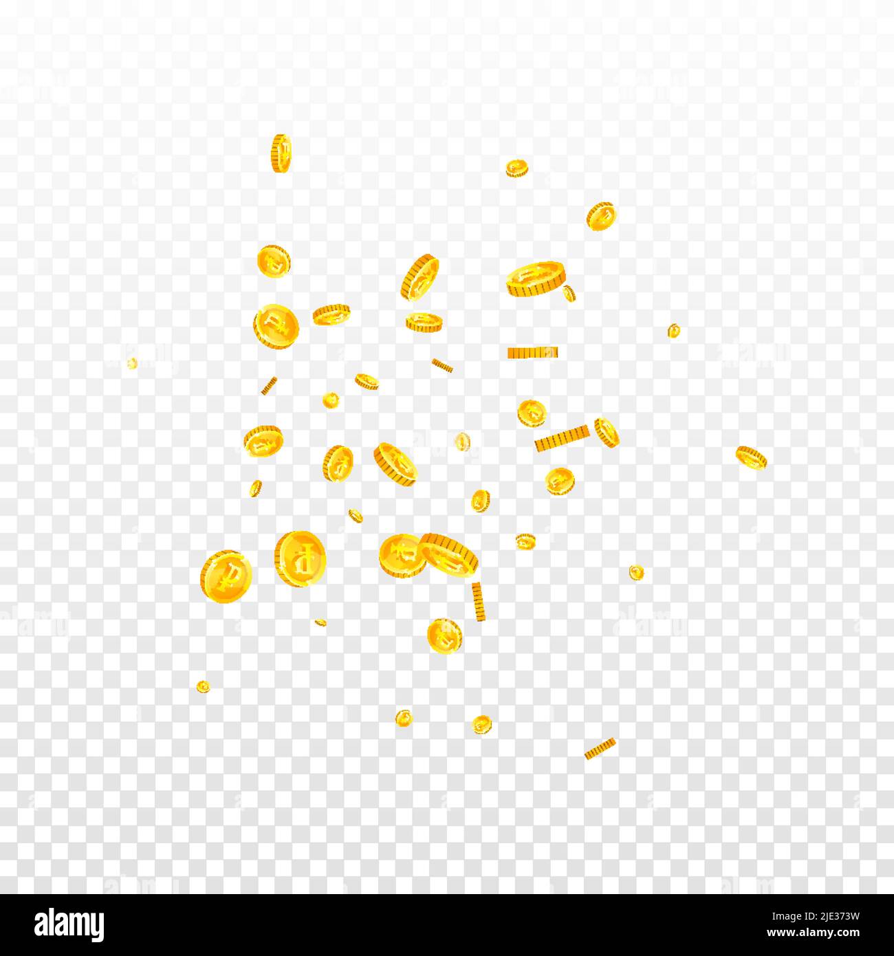 Russian ruble symbol flying Stock Vector Images - Alamy