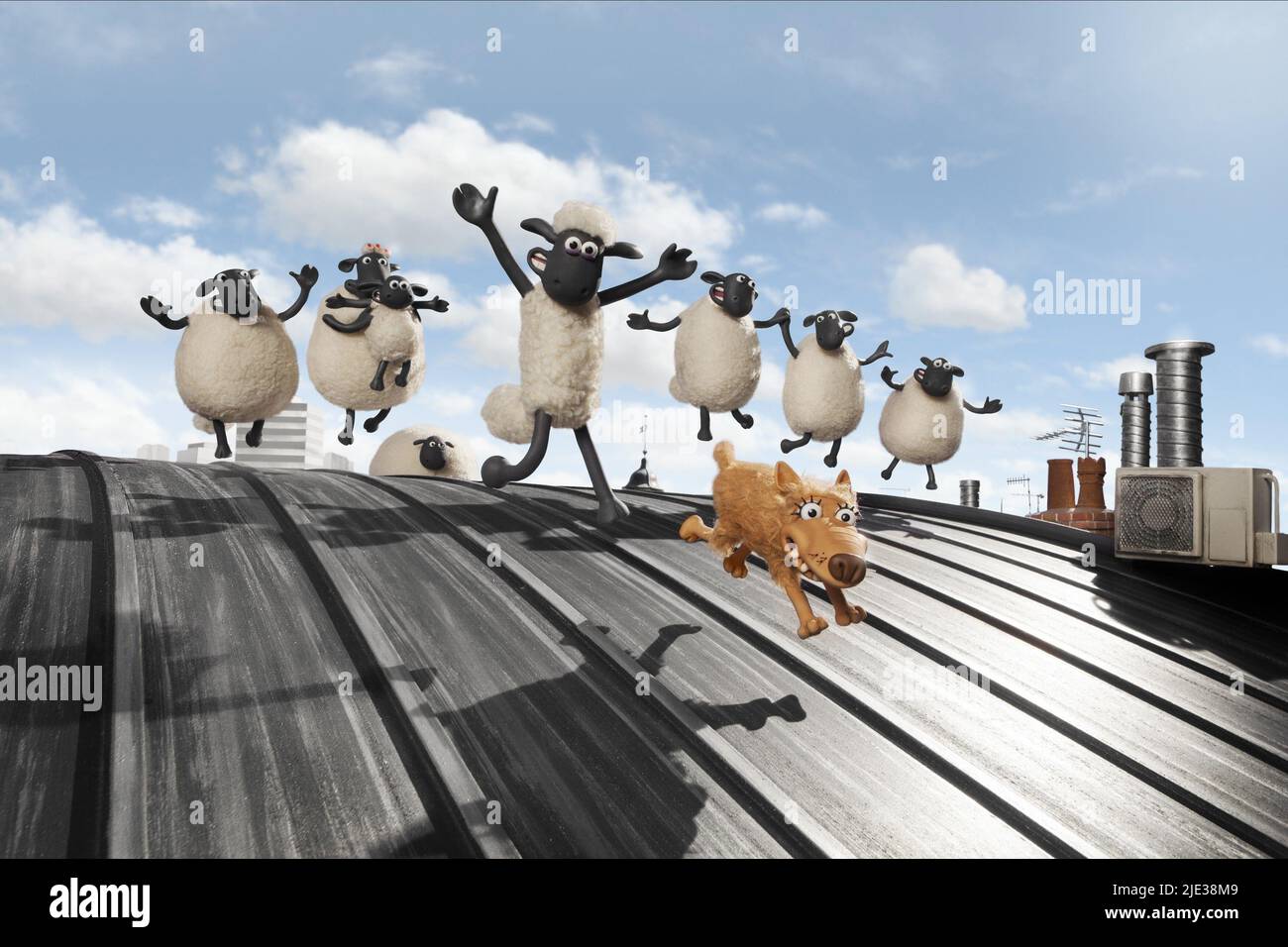TIMMY,SHAUN,SLIP, SHAUN THE SHEEP MOVIE, 2015 Stock Photo - Alamy