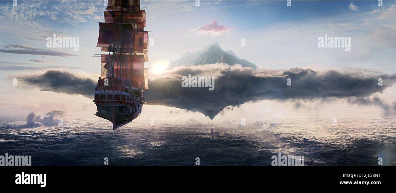 JOLLY ROGER FLYING PIRATE SHIP, PAN, 2015 Stock Photo - Alamy