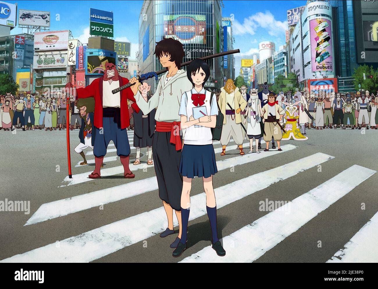 KUMATETSU,KYUTA,KAEDE, THE BOY AND THE BEAST, 2015 Stock Photo - Alamy