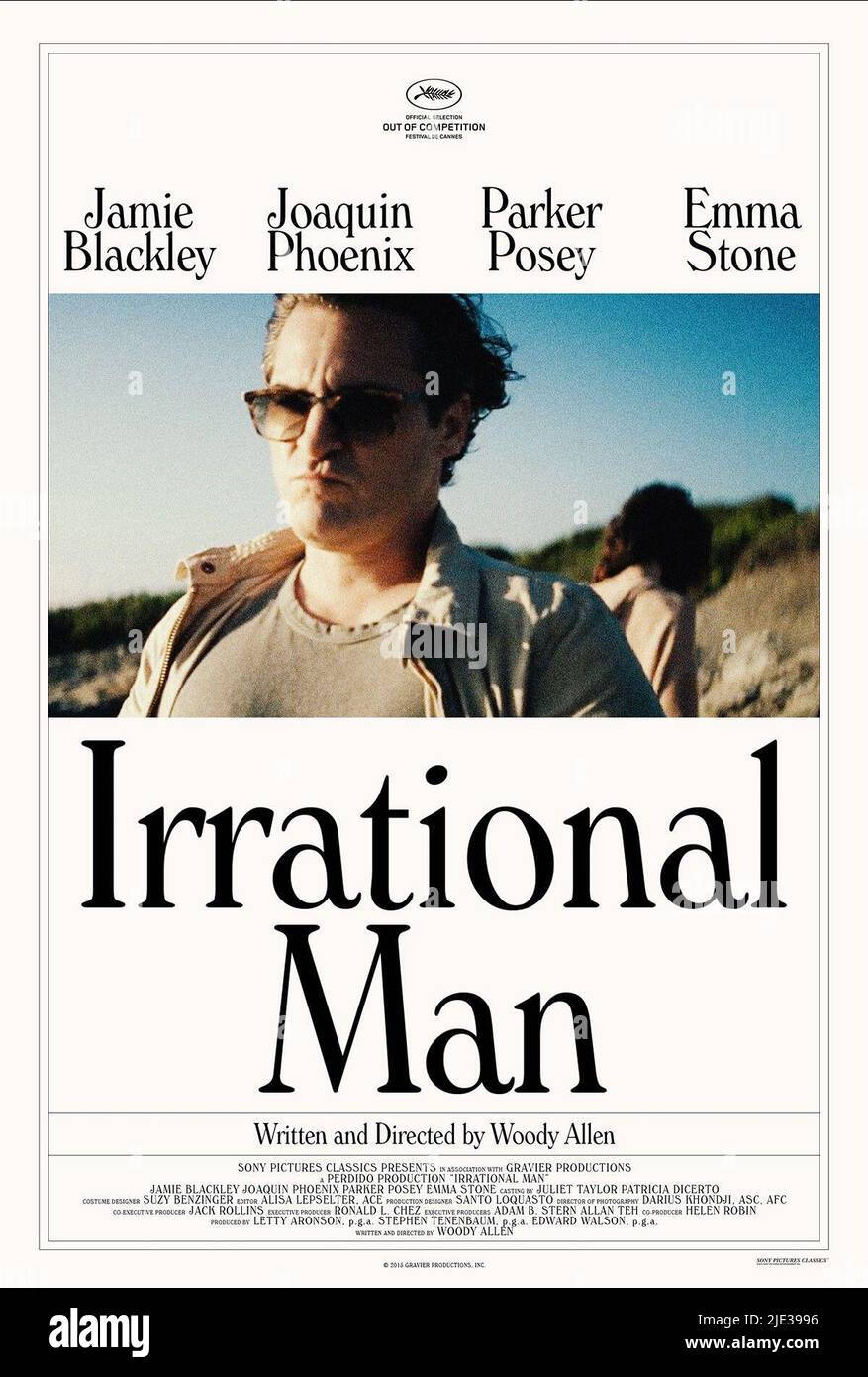 JOAQUIN PHOENIX POSTER, IRRATIONAL MAN, 2015 Stock Photo - Alamy