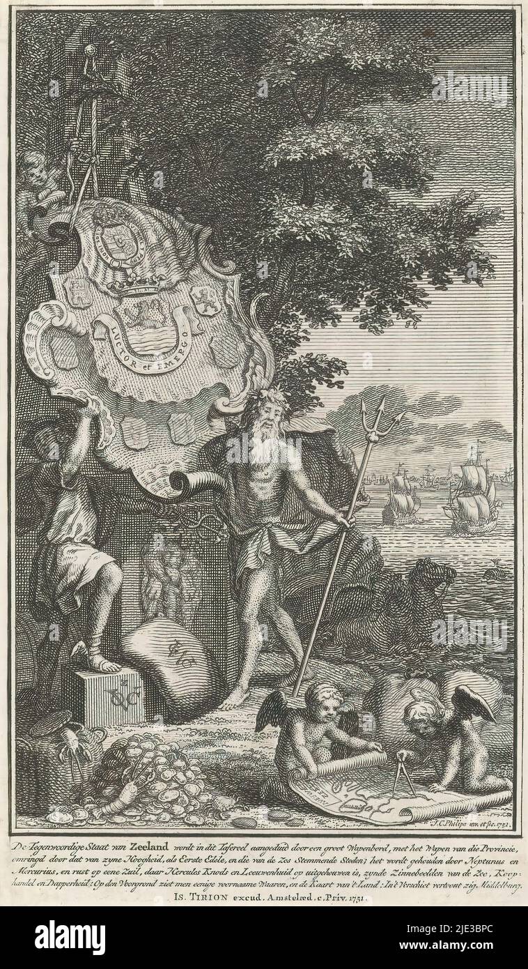 Allegory of the Province of Zeeland, Title page for: Thomas Salmon and ...