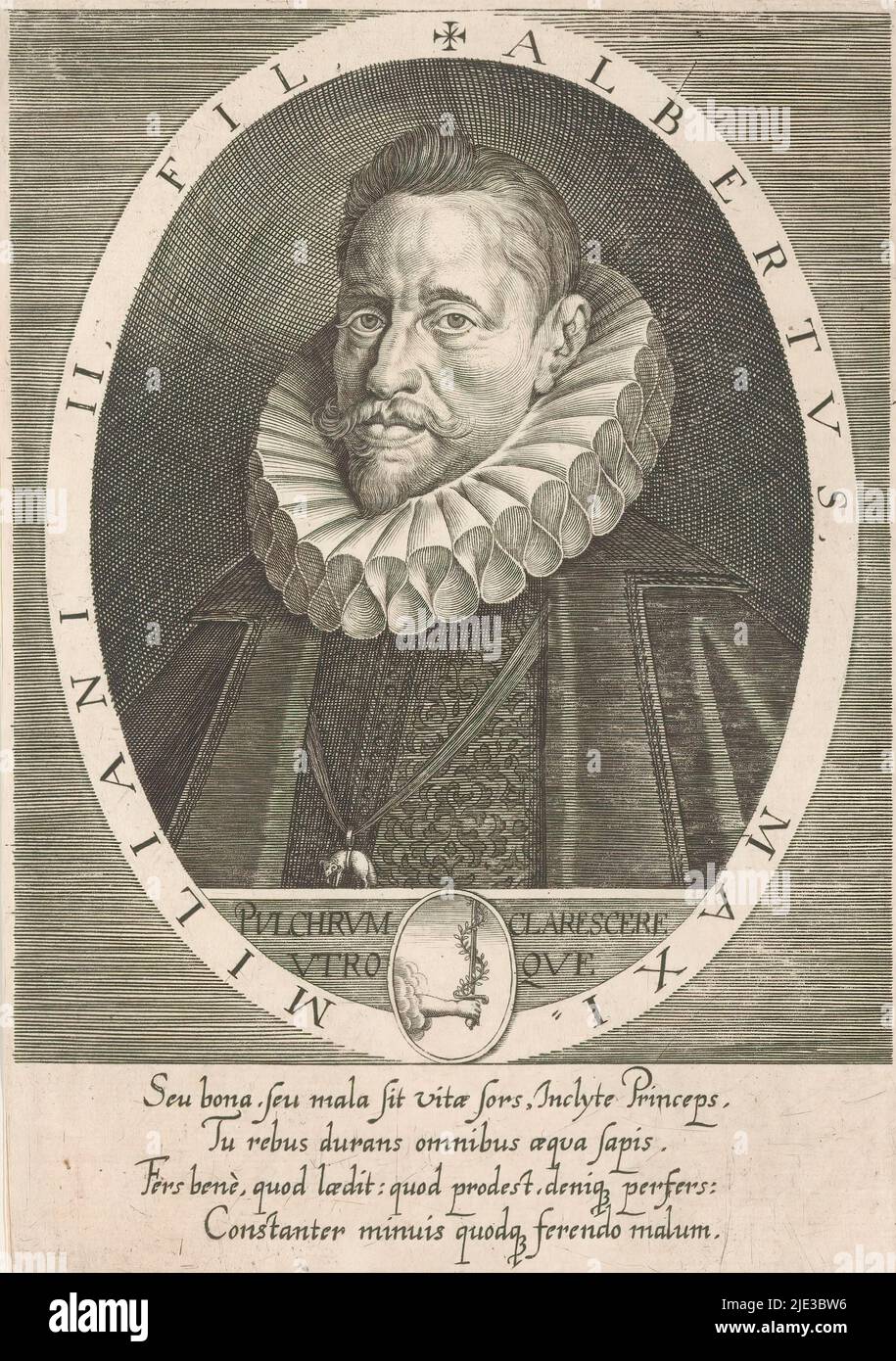 Portrait of Albrecht, archduke of Austria, print maker: anonymous, 1600 ...