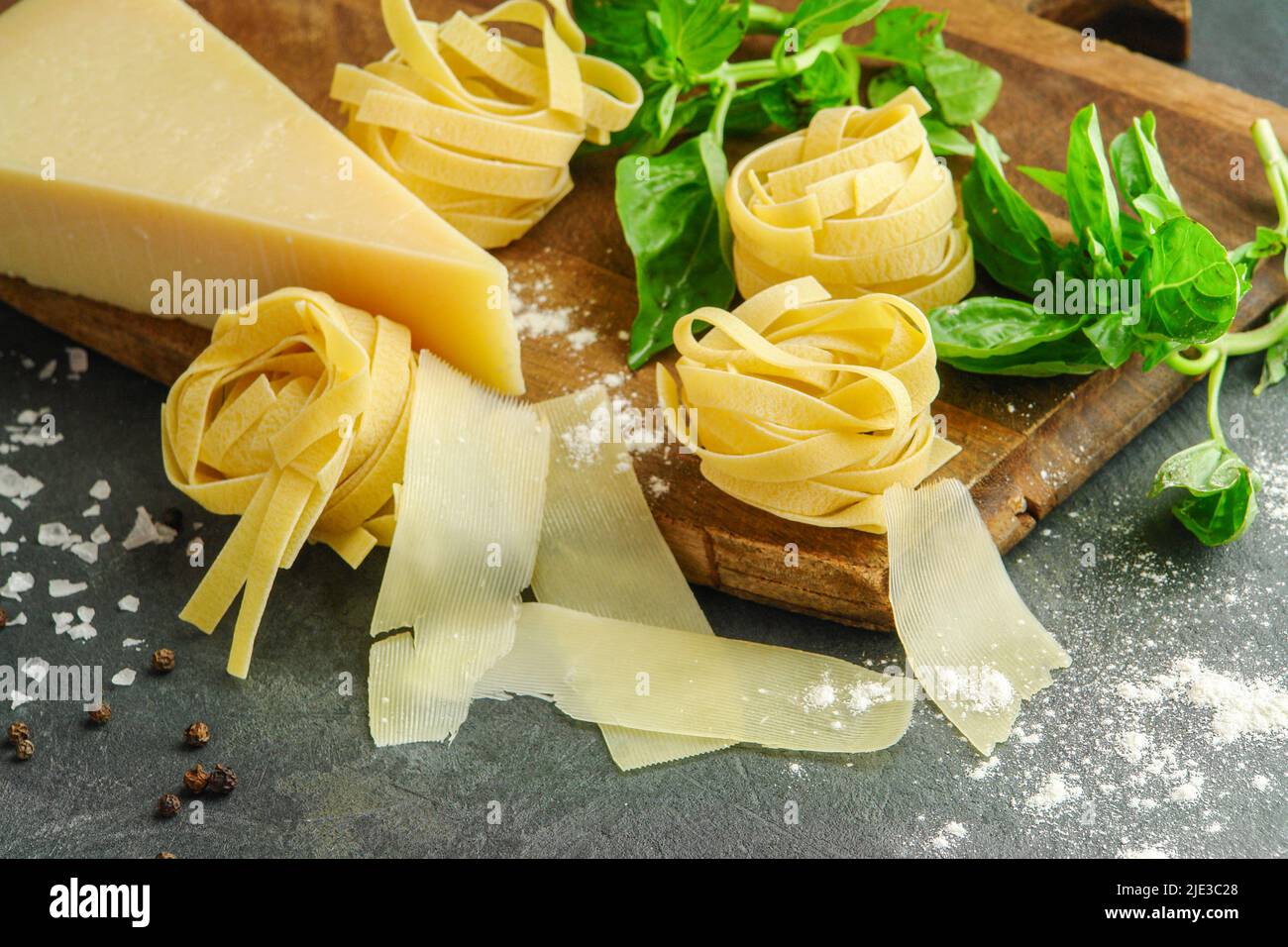 Pasta making and materials to be used Stock Photo - Alamy
