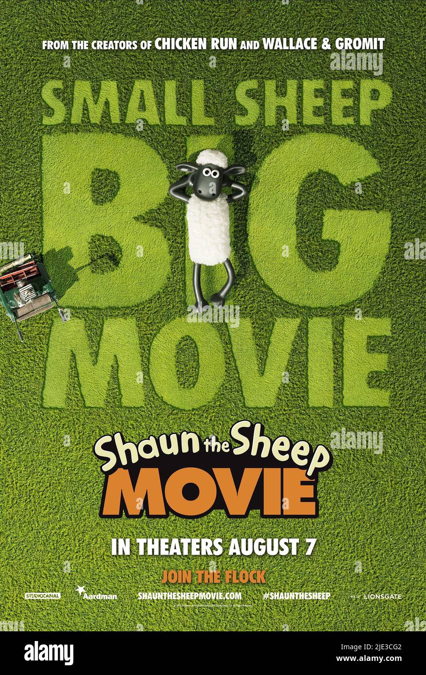 SHAUN POSTER, SHAUN THE SHEEP MOVIE, 2015 Stock Photo - Alamy