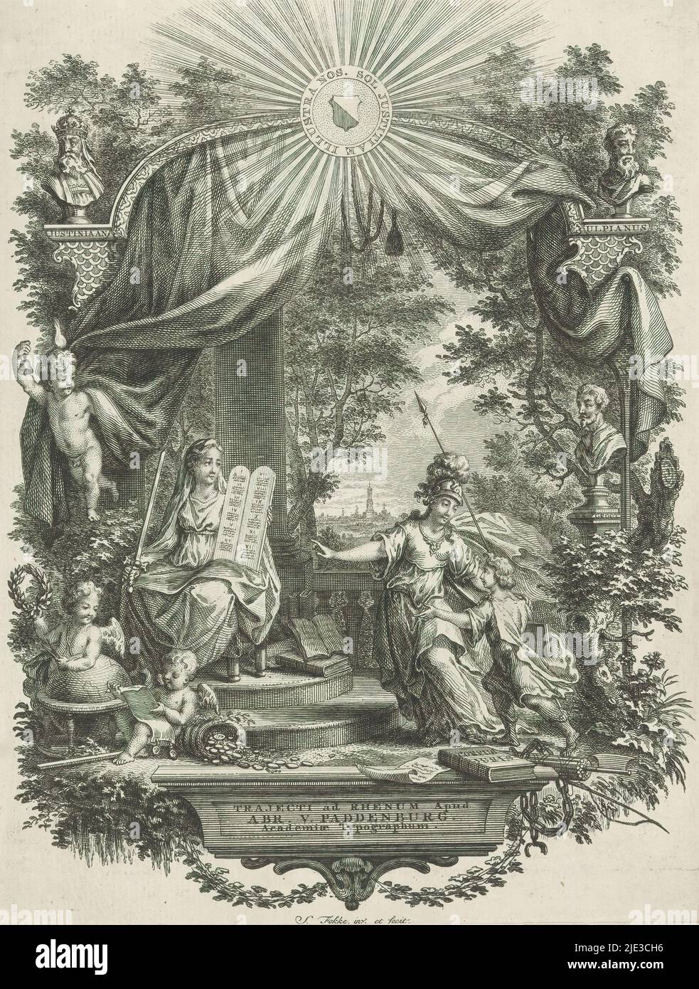 Minerva receives a young man, Minerva receives a young man and leads ...