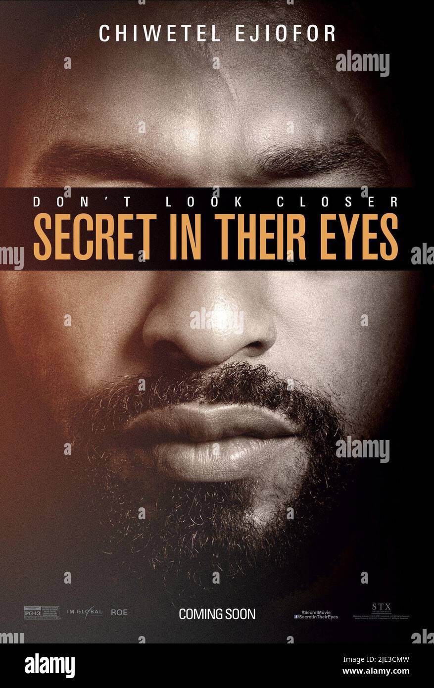 CHIWETEL EJIOFOR POSTER, SECRET IN THEIR EYES, 2015 Stock Photo - Alamy