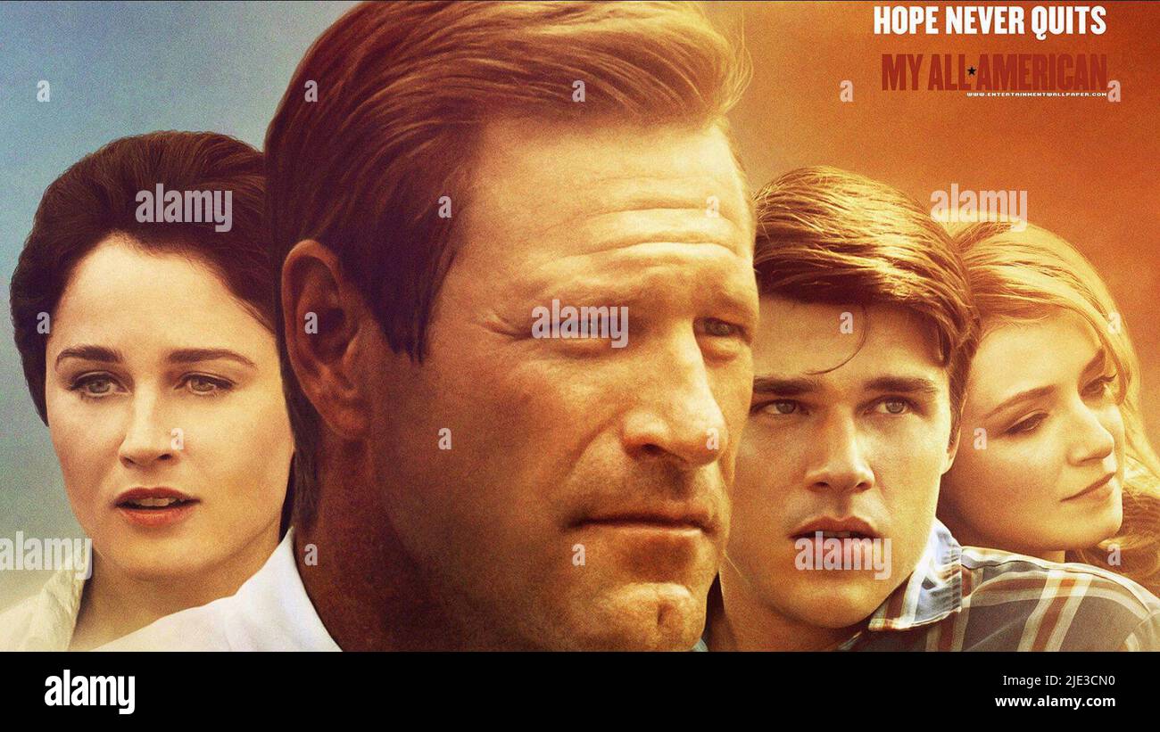 TUNNEY,ECKHART,WITTROCK,POSTER, MY ALL AMERICAN, 2015 Stock Photo - Alamy