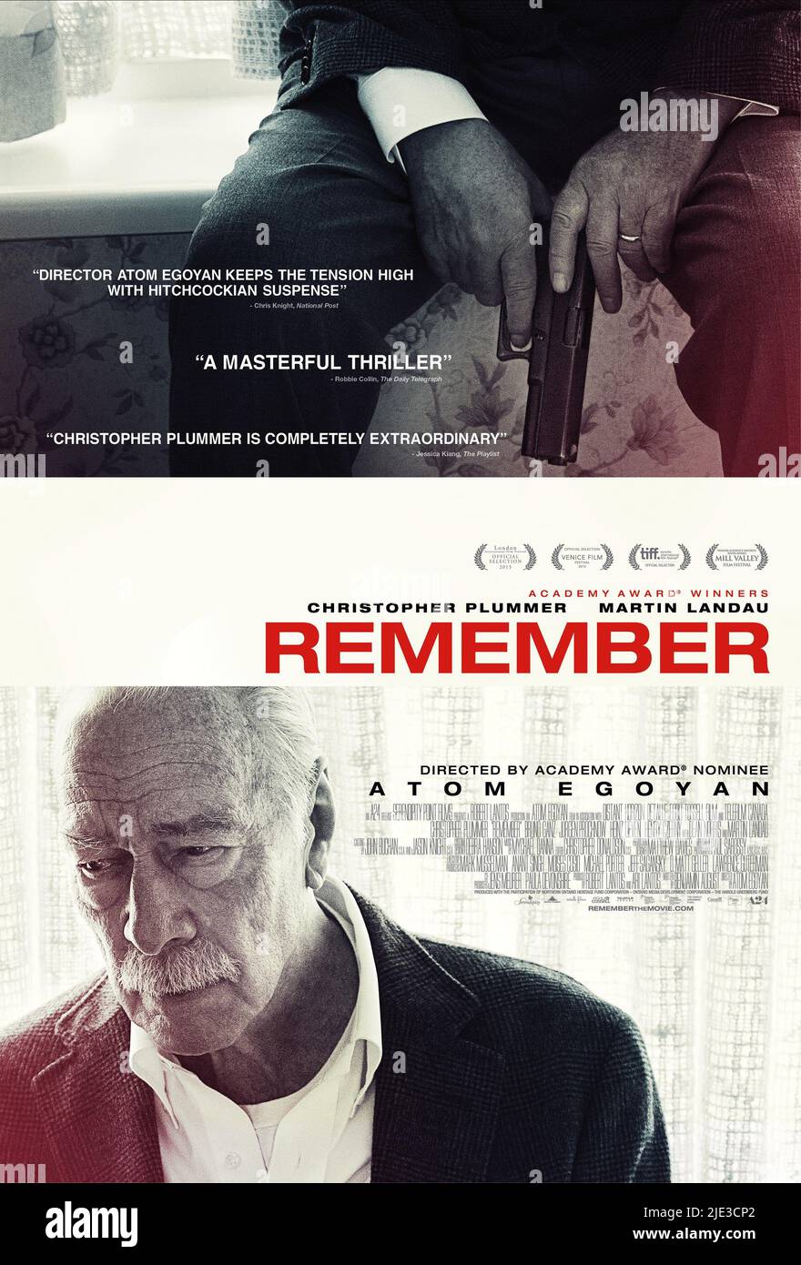 CHRISTOPHER PLUMMER POSTER, REMEMBER, 2015 Stock Photo - Alamy