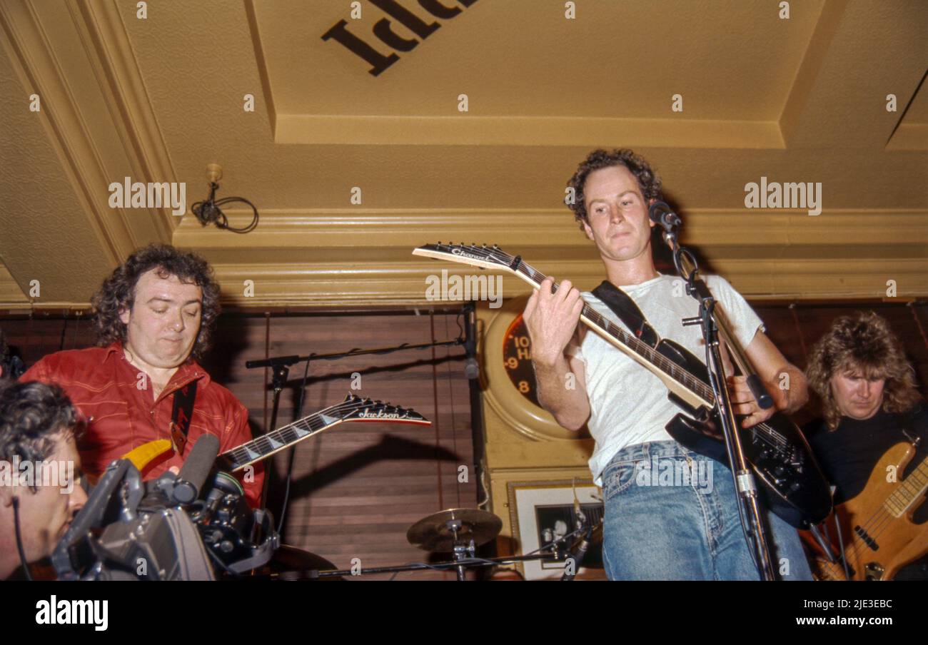English guitarist Bernie Marsden and American tennis player John ...