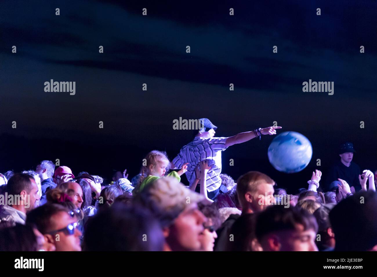 Performers on stage at Watchet 2021 Featuring: Atmosphere, Dr Meaker ...