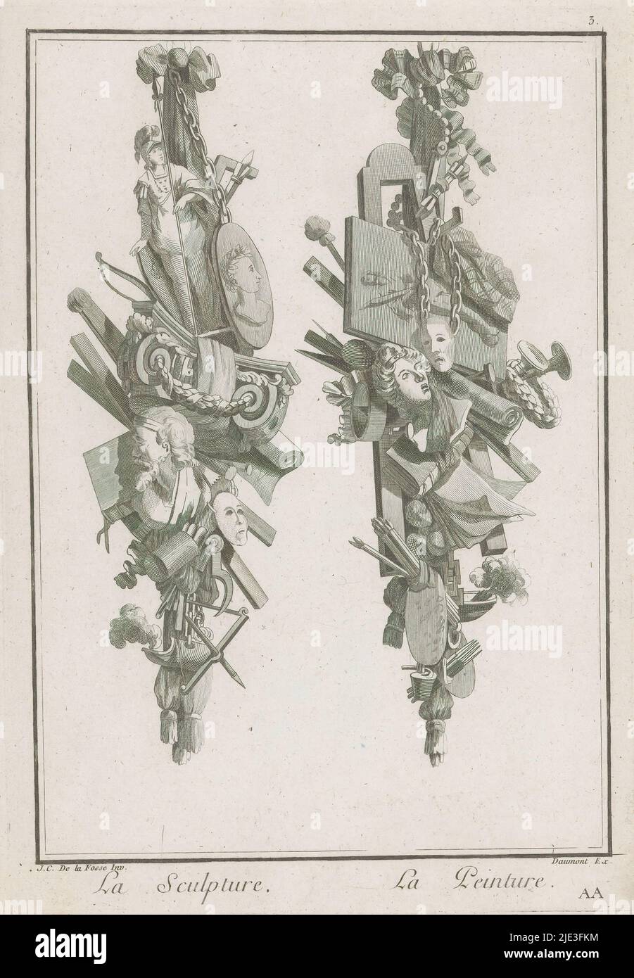 Sculpture and painting, La Sculpture, La Peinture (title on object), AA ...