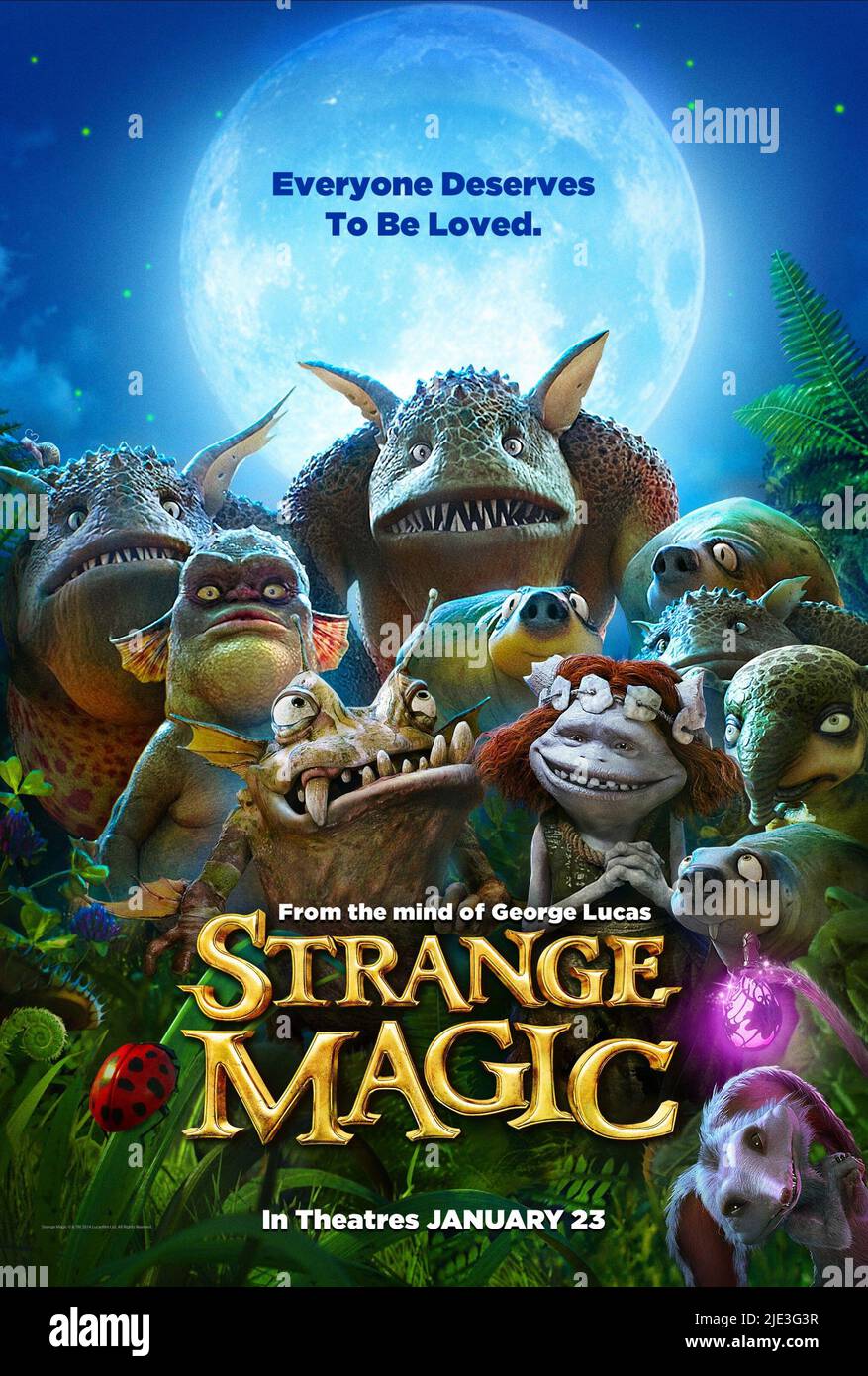 MOVIE POSTER, STRANGE MAGIC, 2015 Stock Photo - Alamy