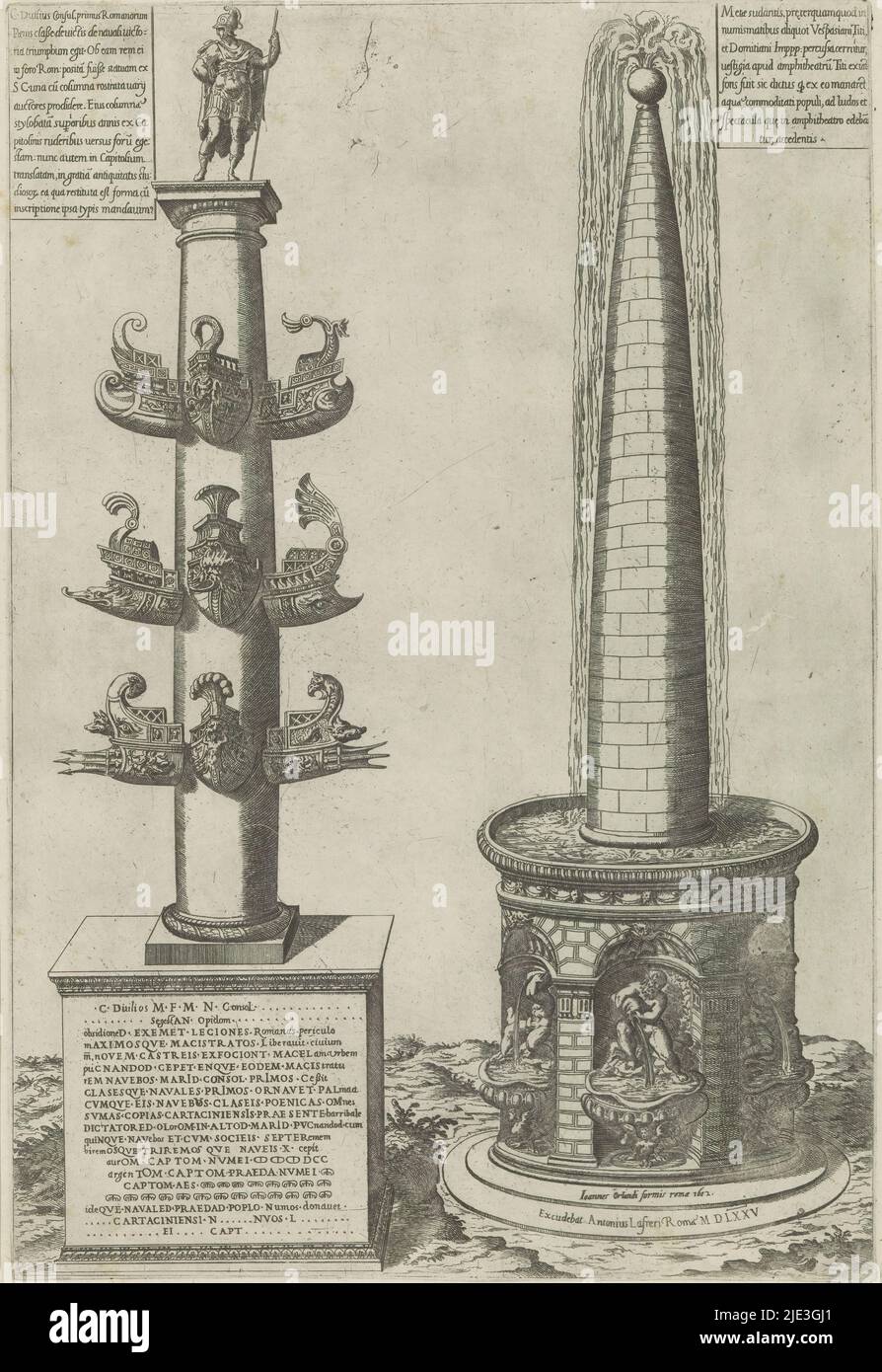 Columna rostrata and Meta sudans, Speculum Romanae Magnificentiae ...