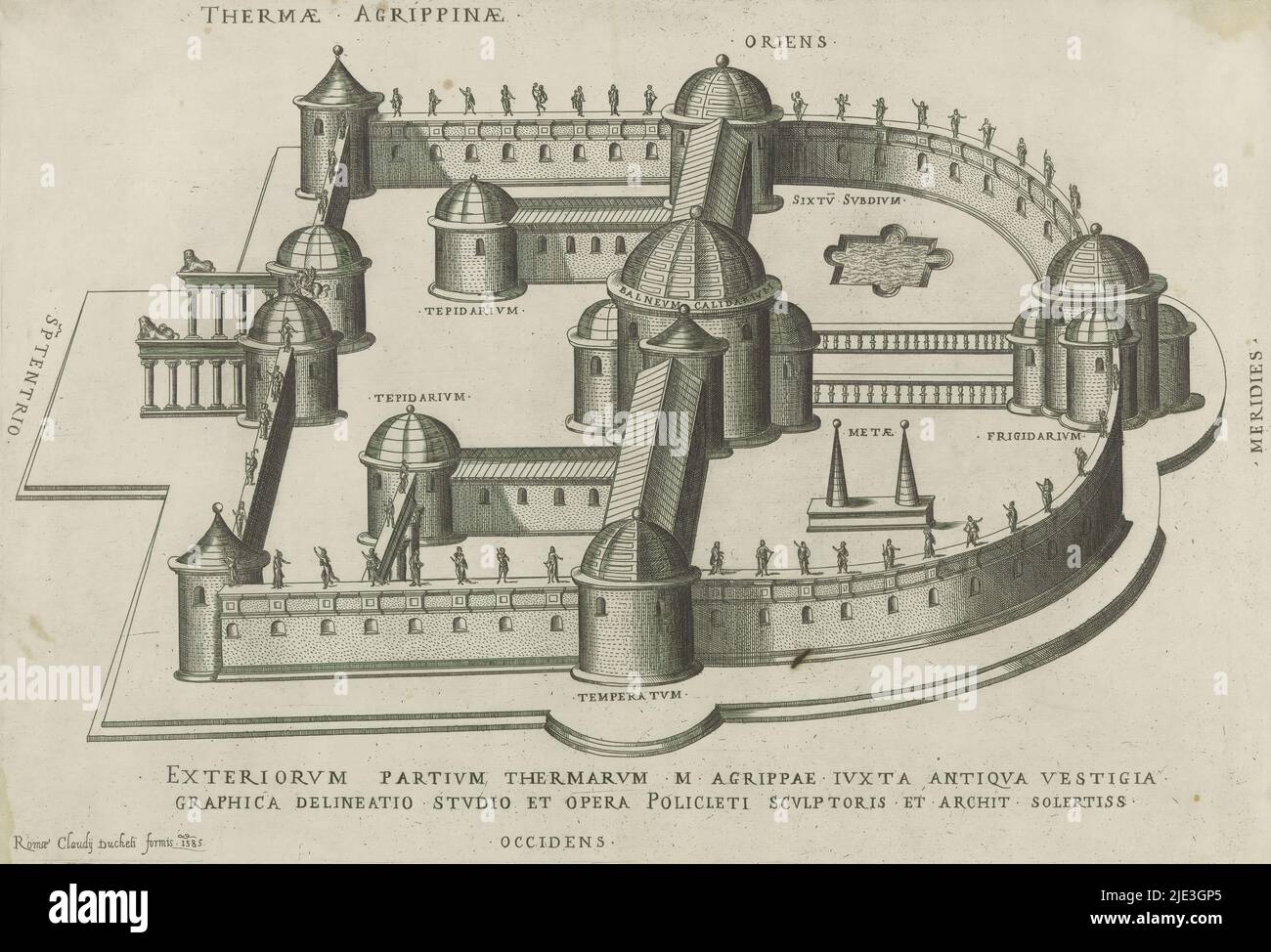 Exteriorum partium thermarum m agrippae iuxta antiqua vestigi hi-res ...