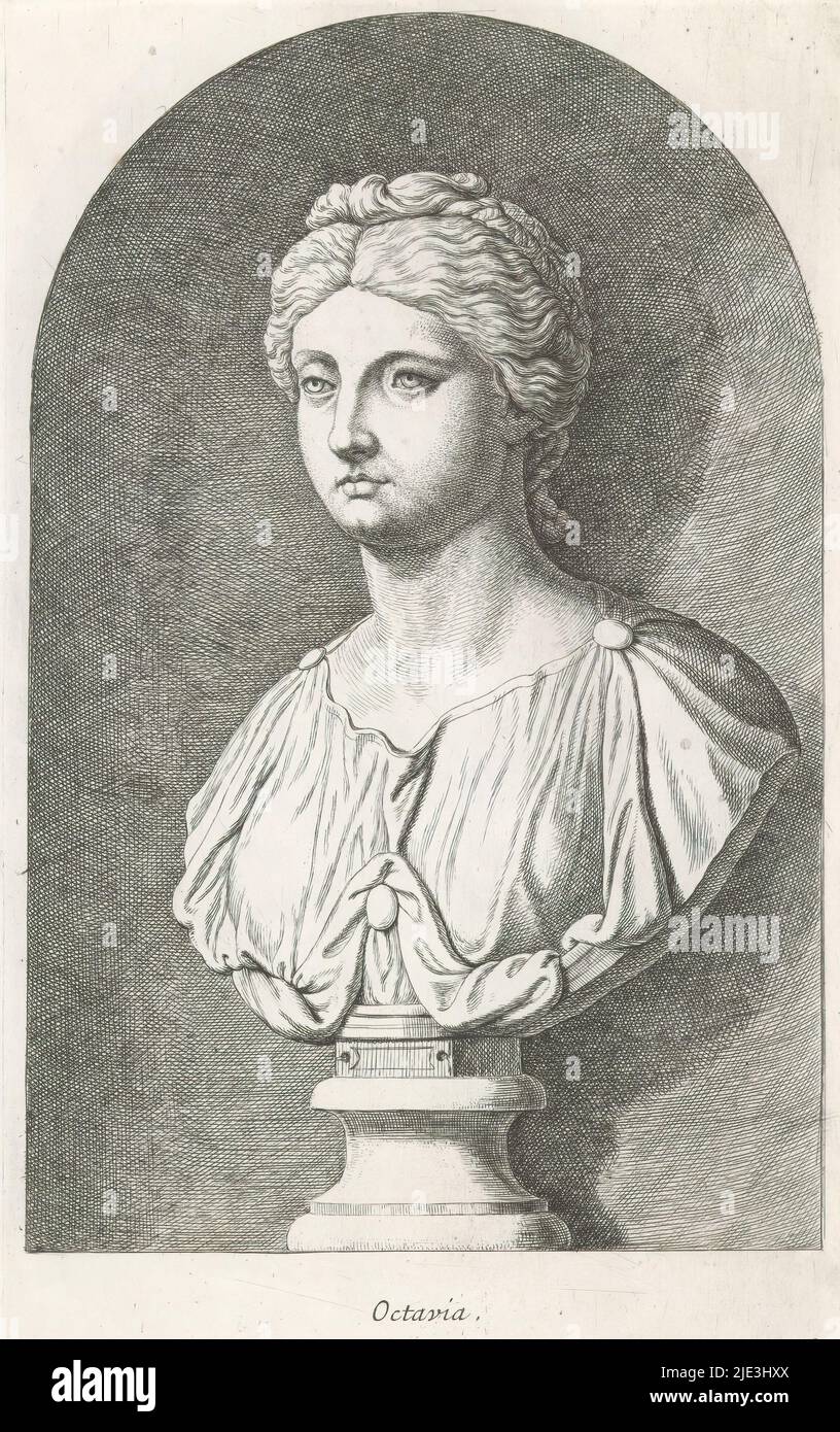 Bust of Octavia, Octavia (title on object), Classic bust of a woman ...