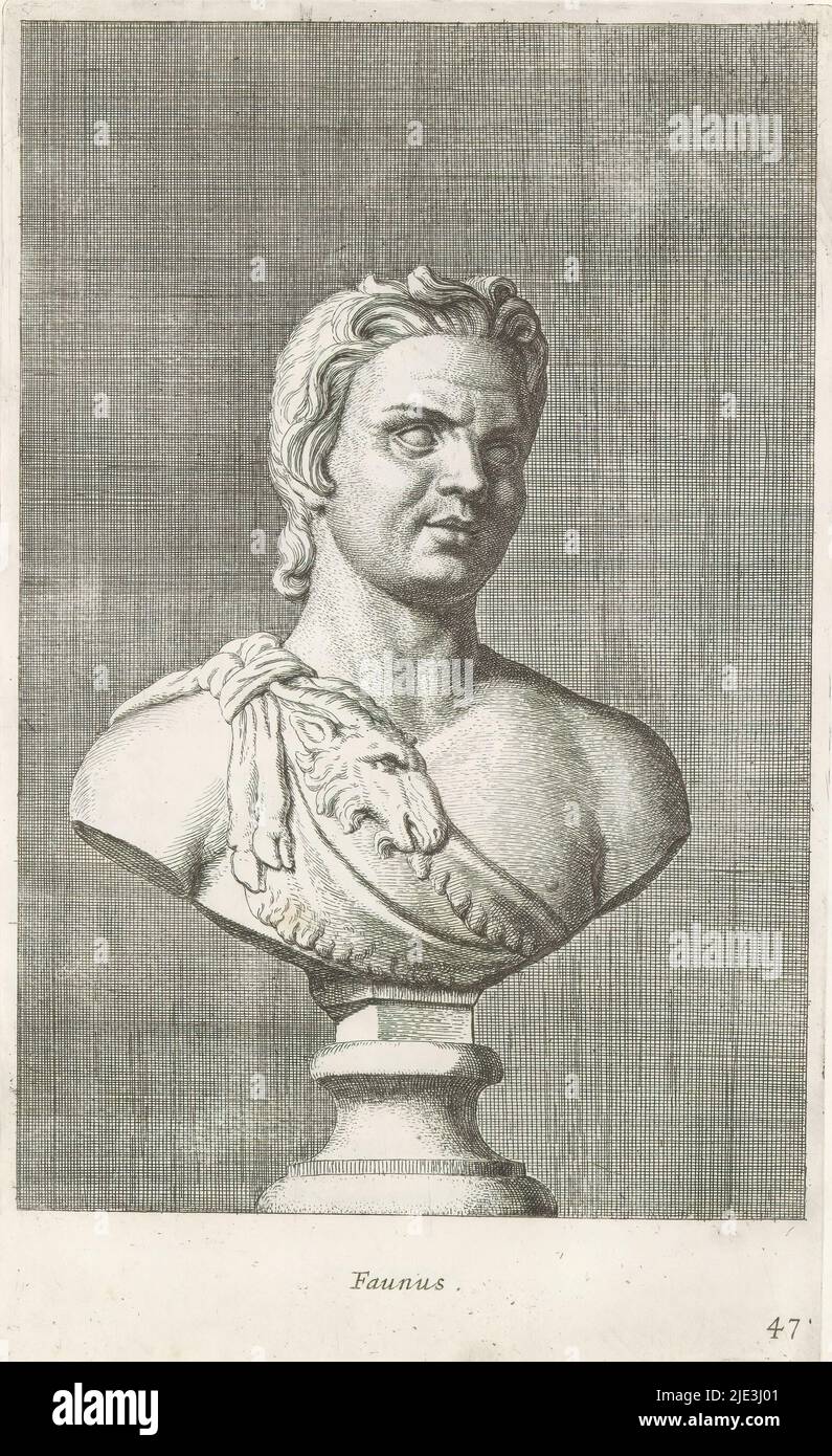 Bust of Pan, Faunus (title on object), Classical bust of the god Pan ...