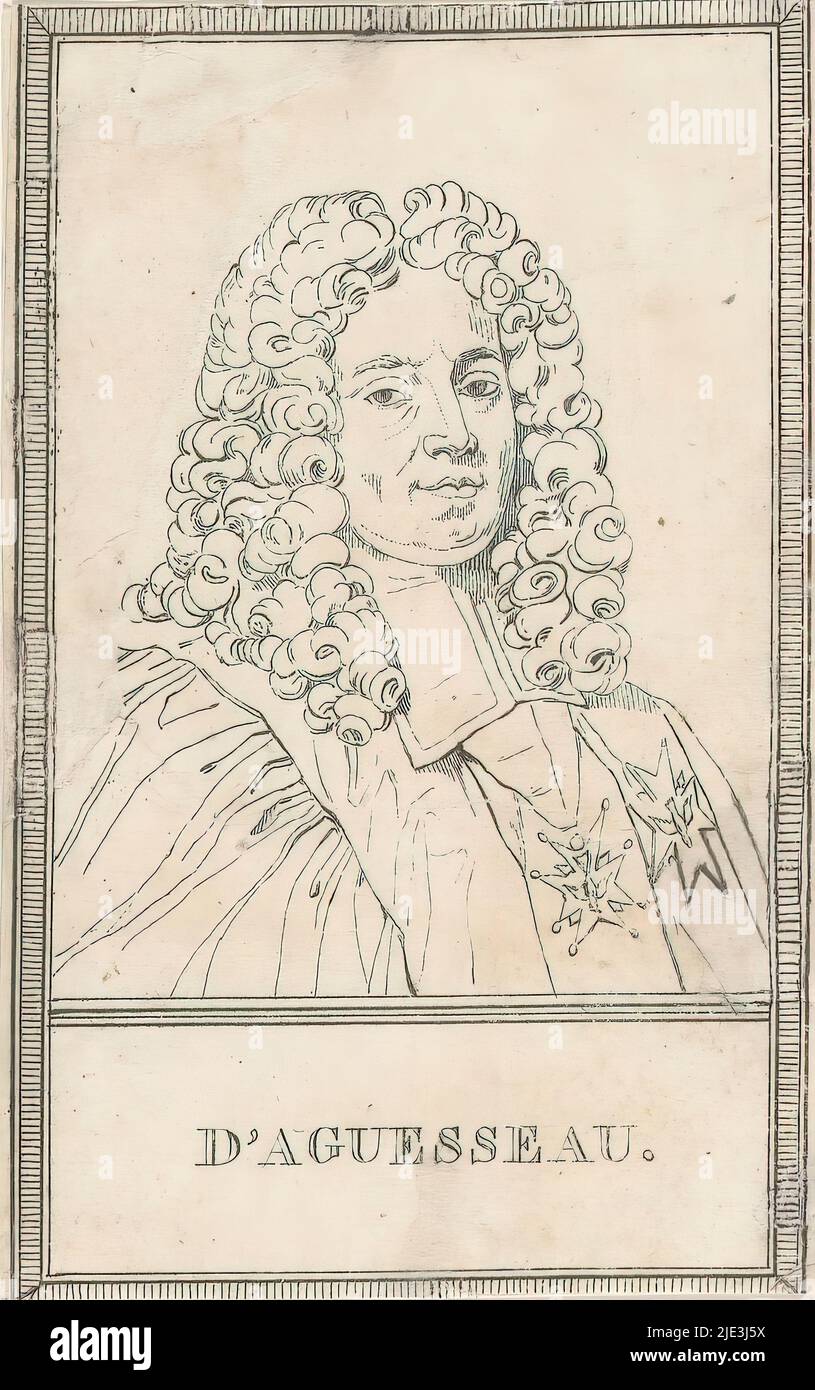 Portrait of Henri François d'Aguesseau, Portrait of Henri François d ...